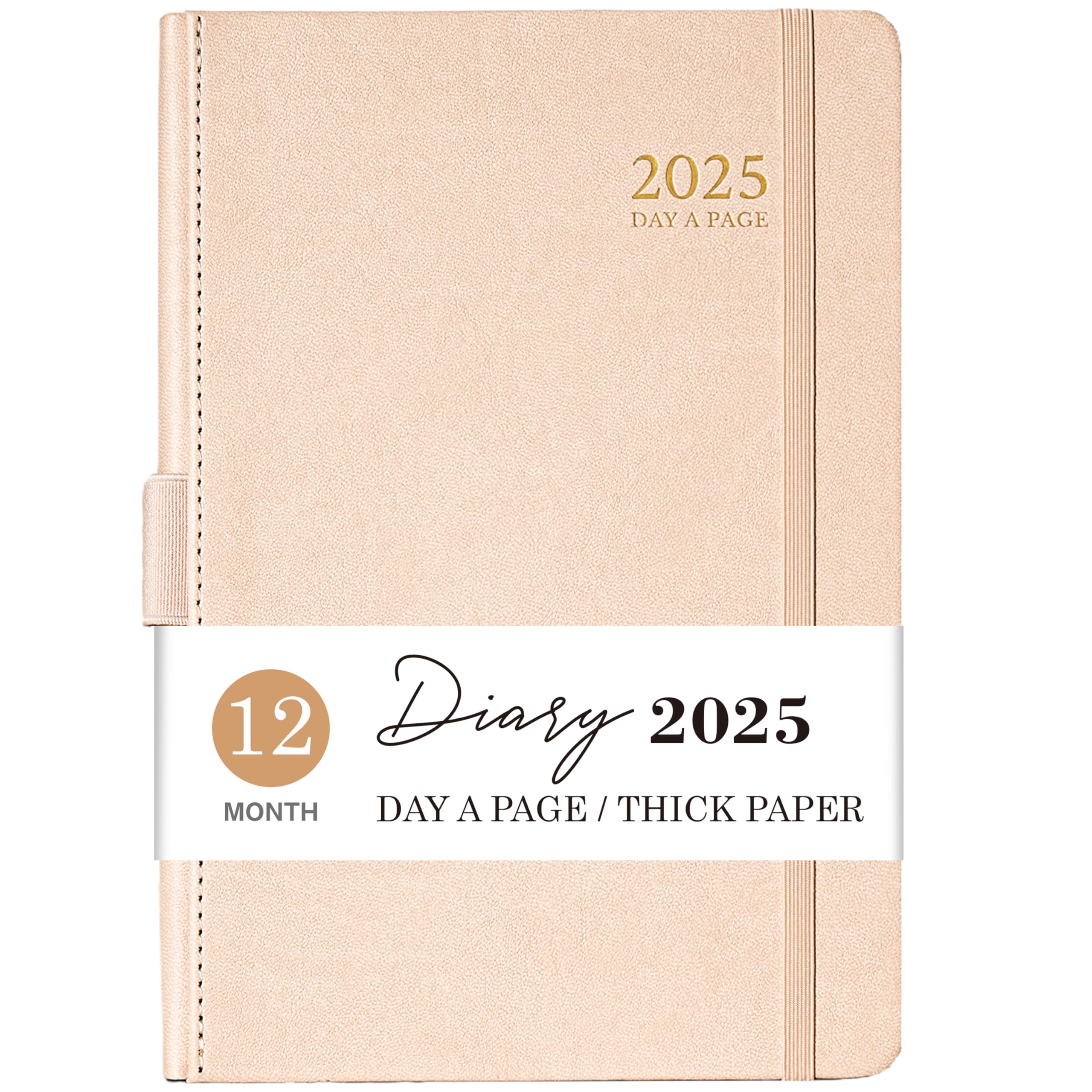 Buy Diary 2025 - Diary 2025 Day Per Page, A5 Page a Day January 2025 ...
