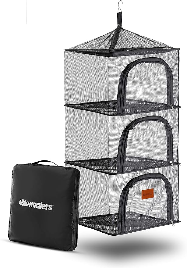 Amazon.com: Wealers Outdoor Dry Net Storage and Food Screen 3-Tier ...