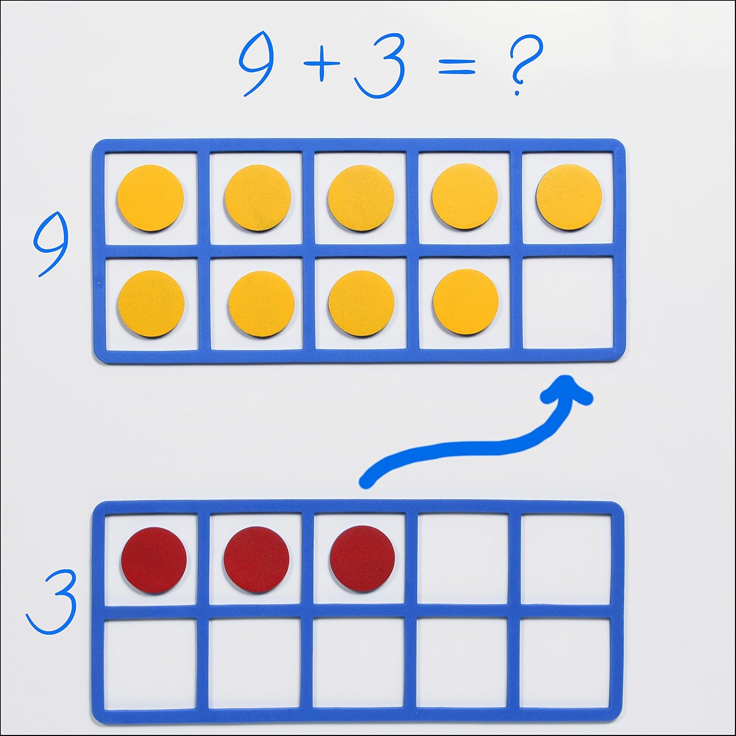 Giant Magnetic Foam Ten Frames – In Home Learning Manipulative for ...