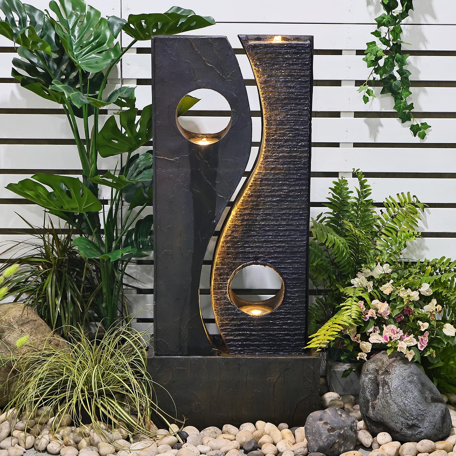 Fuentes De Agua Iluminadas Para Interiores Amazon.com: Fuentes De Agua