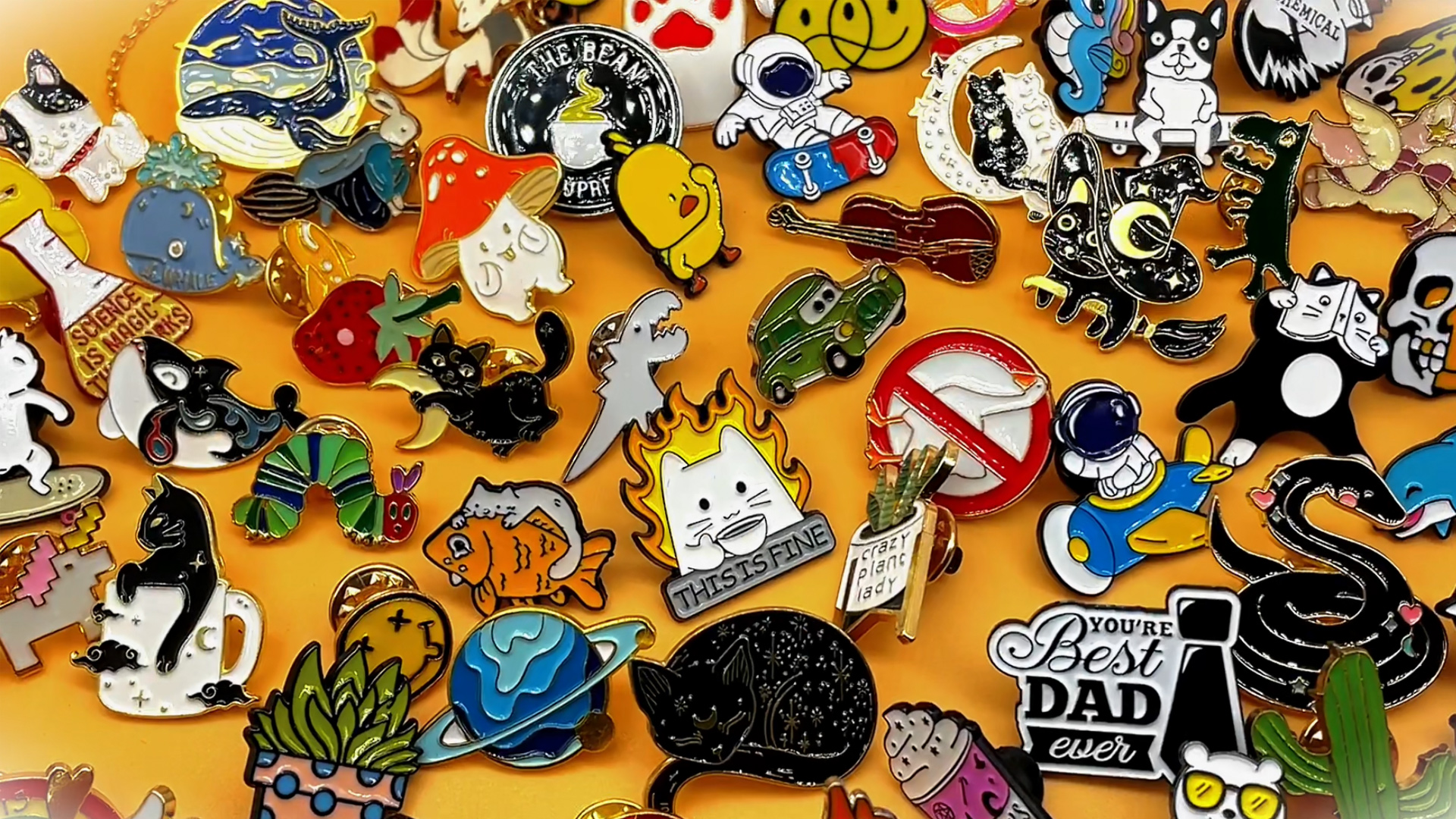 Watch 20 PCS Enamel Pins Bulk Set, Pins for Backpacks on Amazon Live