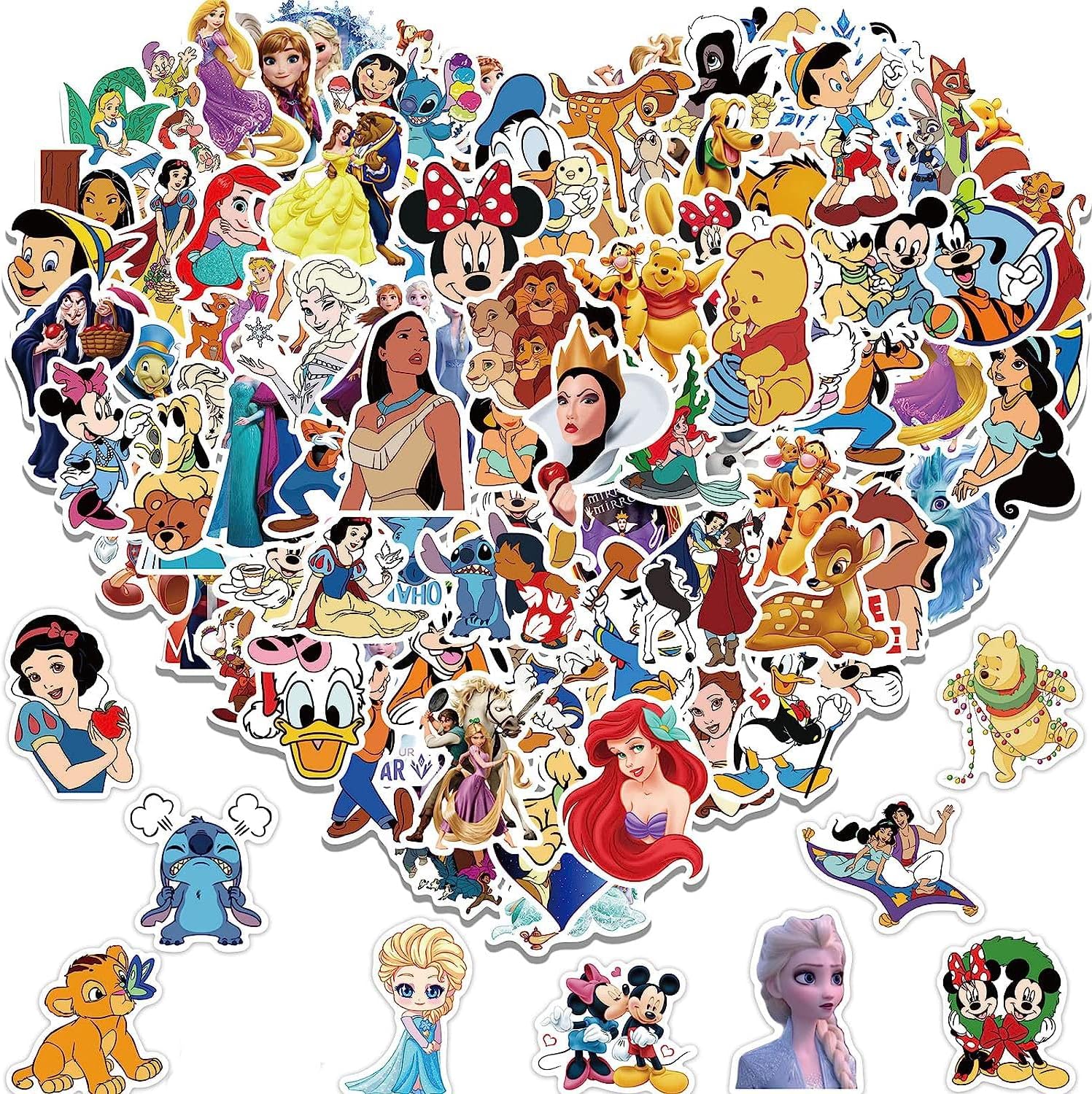 Amazon.com: Stickers Cute Cartoon Characters Stickers Movie Decal ...