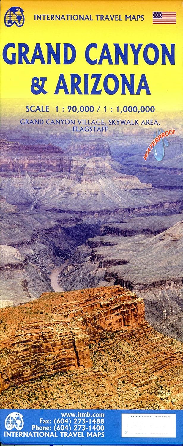 Grand Canyon & Arizona Travel Reference Map 1:90K/1:1M: ITMB Publishing ...