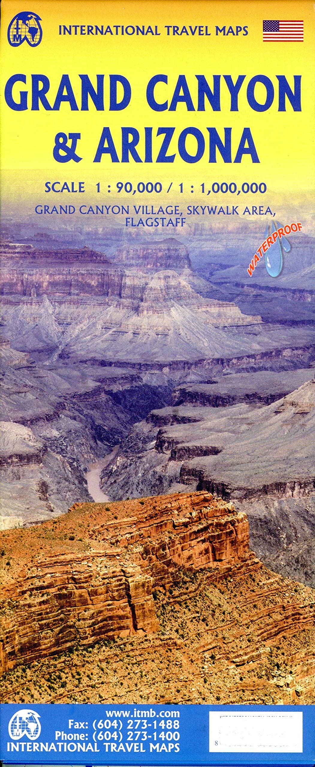 Grand Canyon & Arizona Travel Reference Map 1:90K/1:1M: ITMB Publishing ...