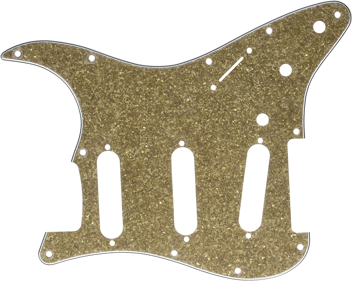 Amazon.com: Fender Modern Pickguard, Stratocaster, 11-Hole - Aged Glass ...
