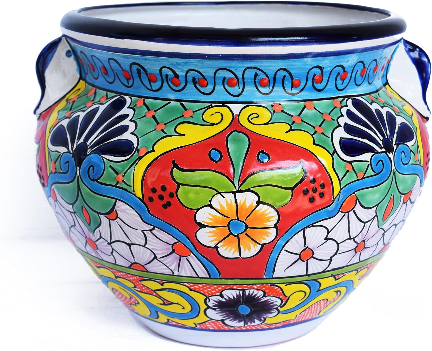 Amazon.com : Talavera Ceramic Vase Large Potter Decorative Home Kitchen ...
