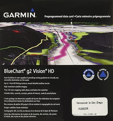 Amazon.com: Garmin BlueChart g2 Vision Vancouver/San Diego Saltwater ...