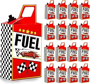 Amazon.com: 8HREST 24PCS Race Car Fuel Can Treat Boxes Racing Birthday ...
