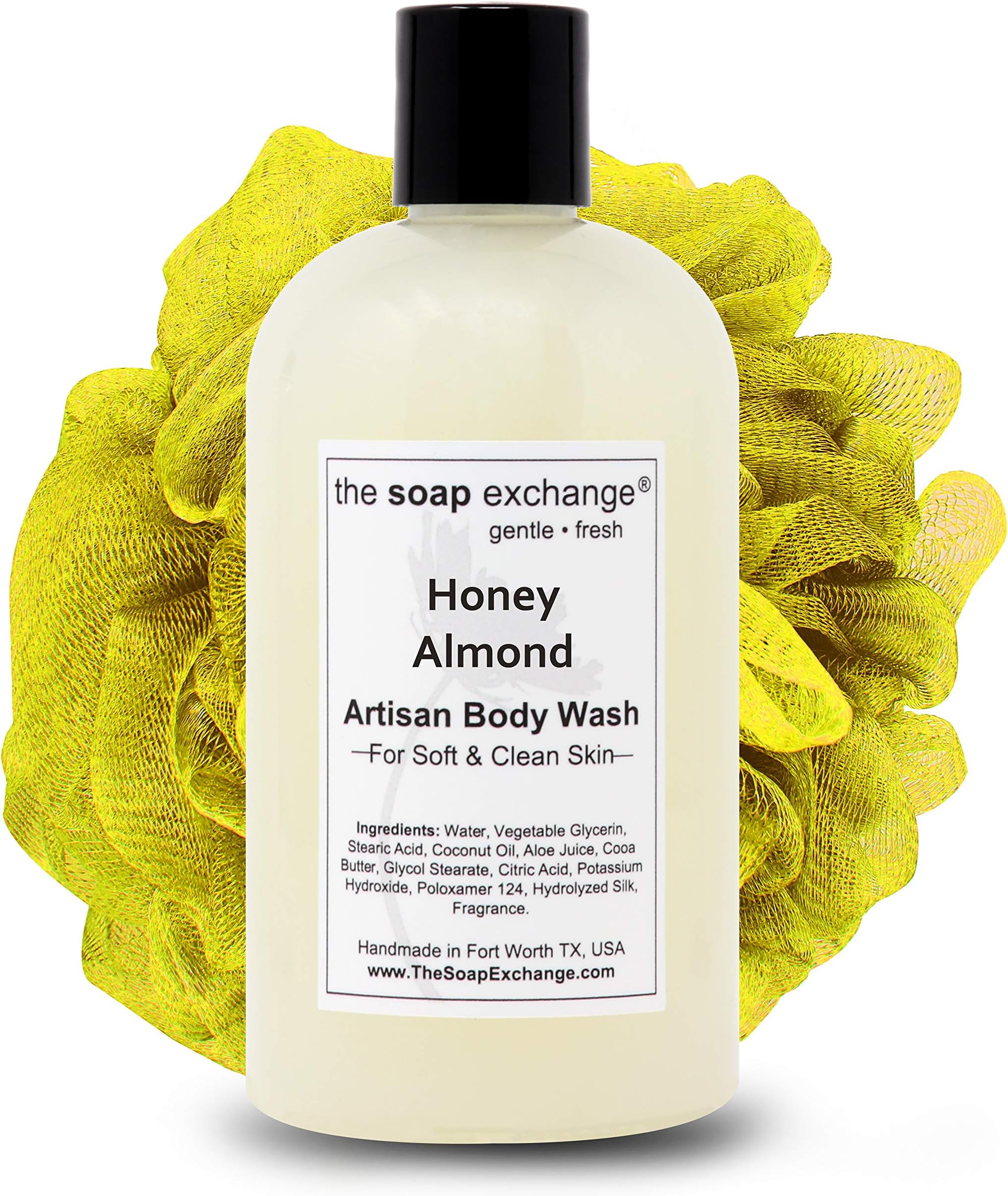 Amazon.com : The Soap Exchange Body Wash - Honey Almond Scent - Hand ...