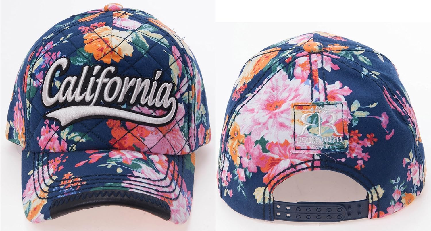 Robin Ruth Flowered CAPS (Navy) at Amazon Women’s Clothing store