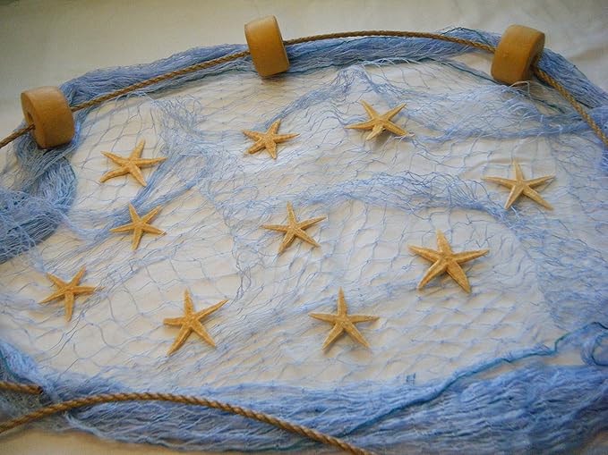 Amazon.com: 10 X 8 Fishing Net, Authintic Fishing Net, Nautical Decor ...