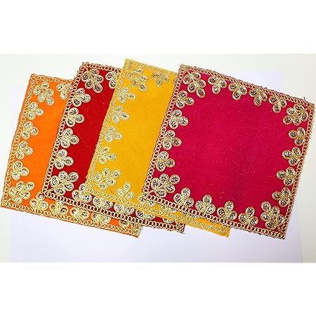 Reliable Puja Assan Velvet Embroidered Puja Cloth/Puja Aasan/Puja ...