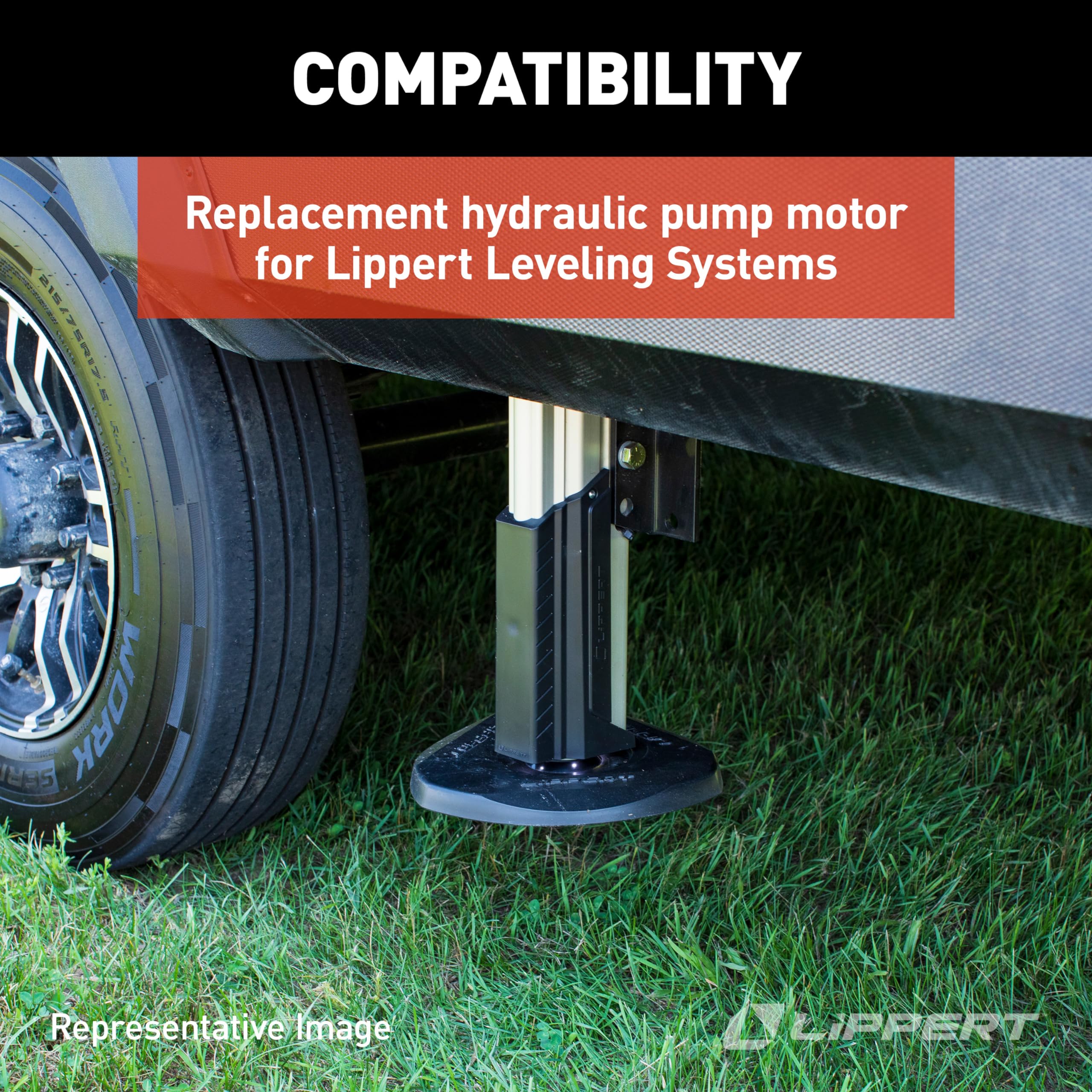 Lippert Replacement Hydraulic Pump Motor for Unidirectional Power Unit ...