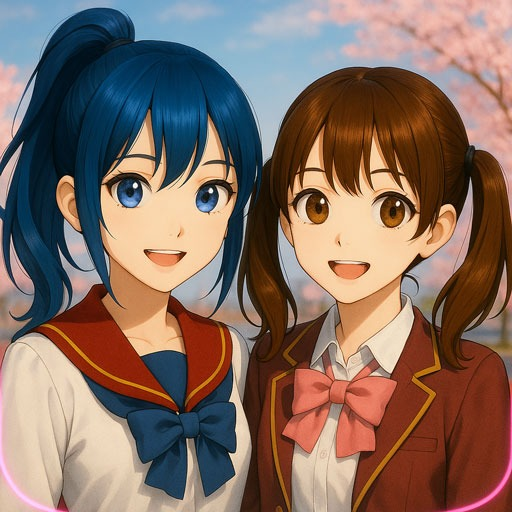 Anime Girls High School Simulator - Sakura love Simulator - App on ...