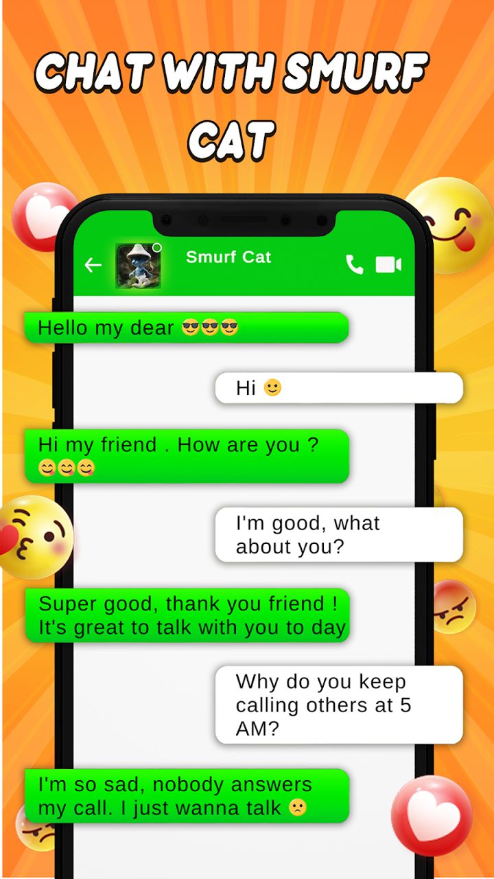 Smurf Cat Video Call & Chat:Amazon.com:Appstore for Android
