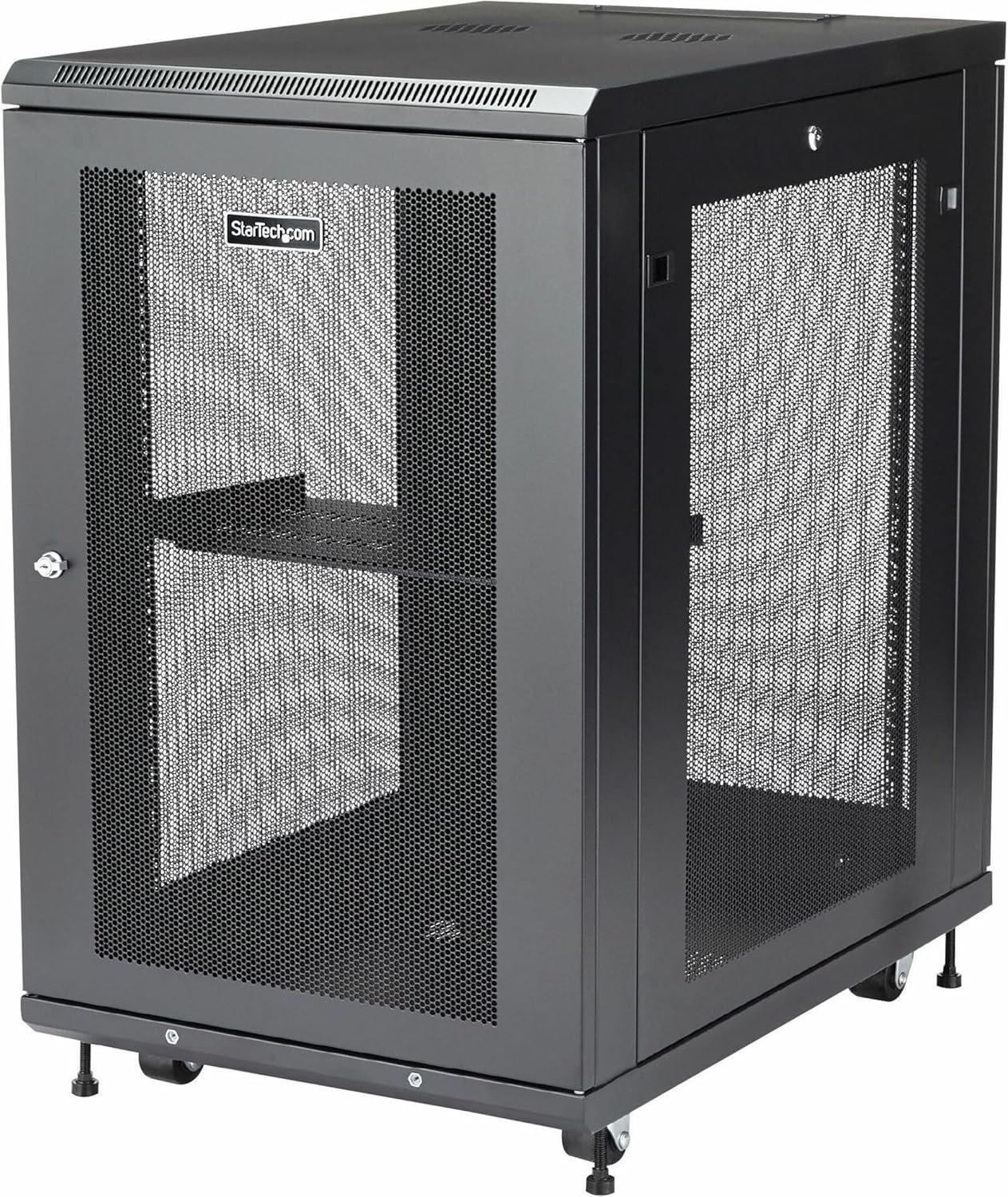 StarTech.com Armoire Rack Serveur 18U à 4 Montants, Armoire Rack 19 ...