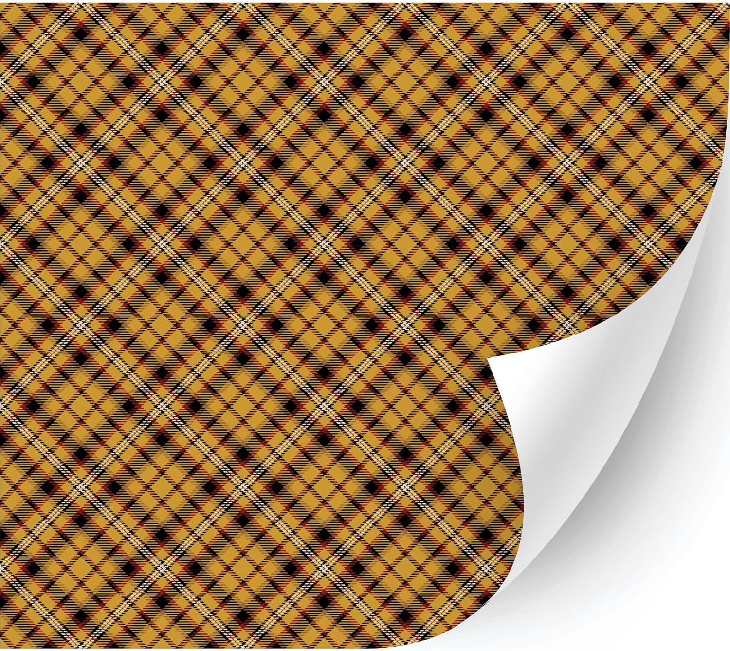Amazon.com: HTV4U Plaid & Checker Box Patterned Adhesive Vinyl (Mustard ...