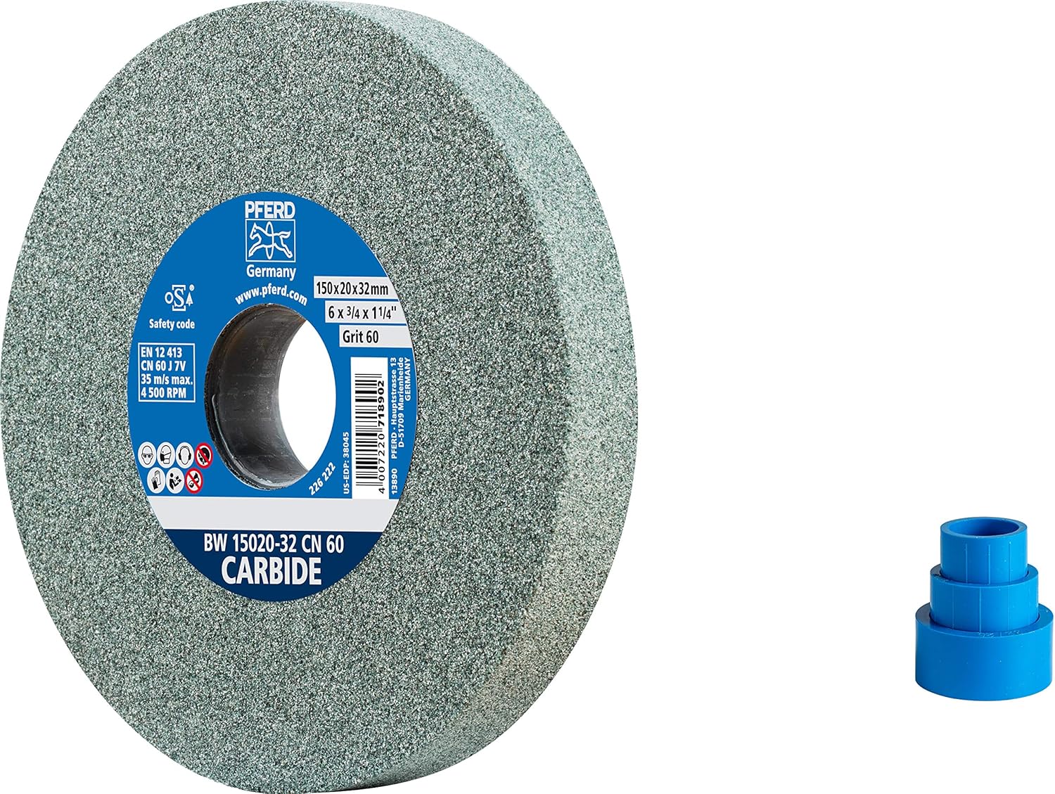 Mole e dischi abrasivi 0 W 0.0001 V Korngröße 60 PFERD 39008570 Disco ...