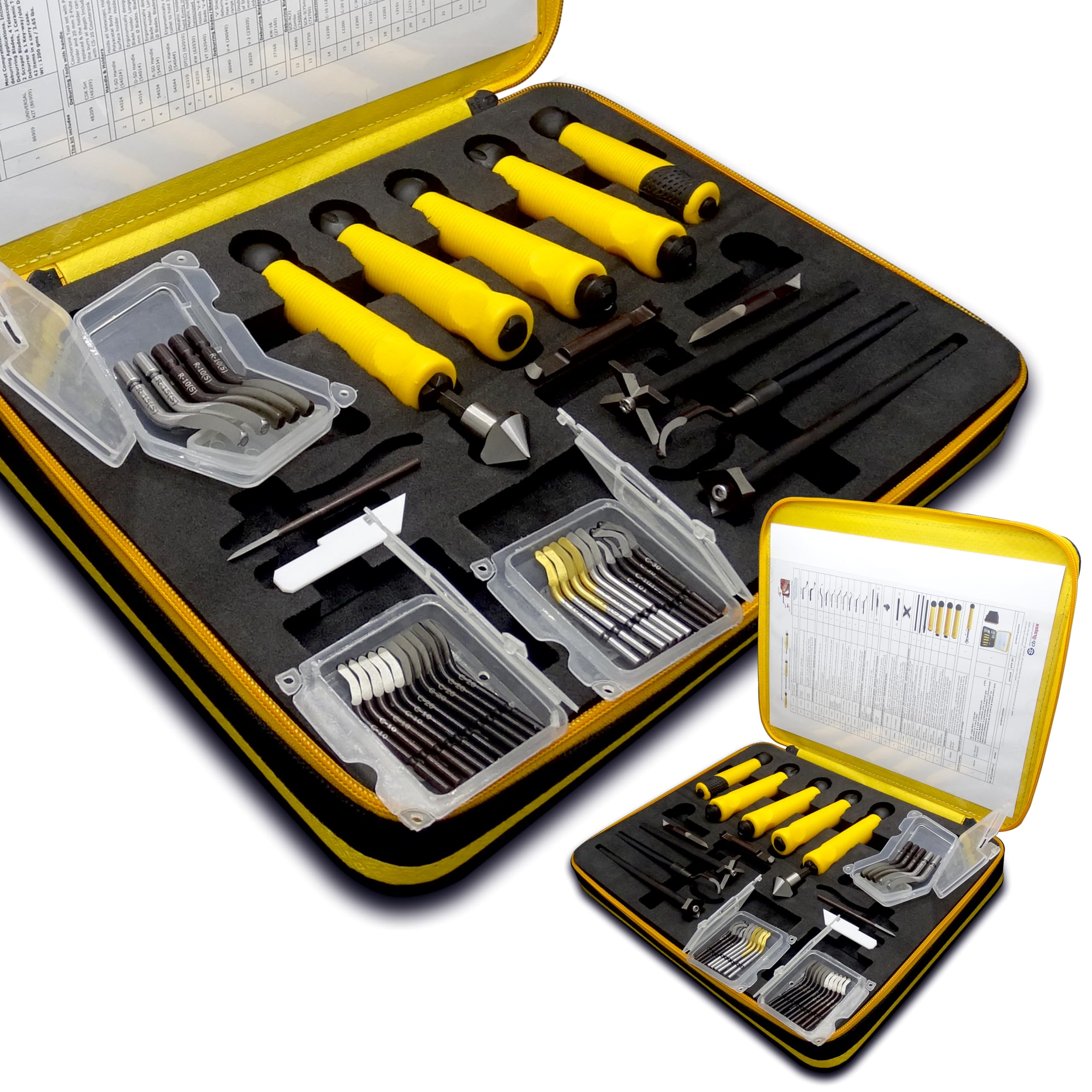 Universal Deburring Kit 41 Piece Kit That Includes Heavy Extra ...