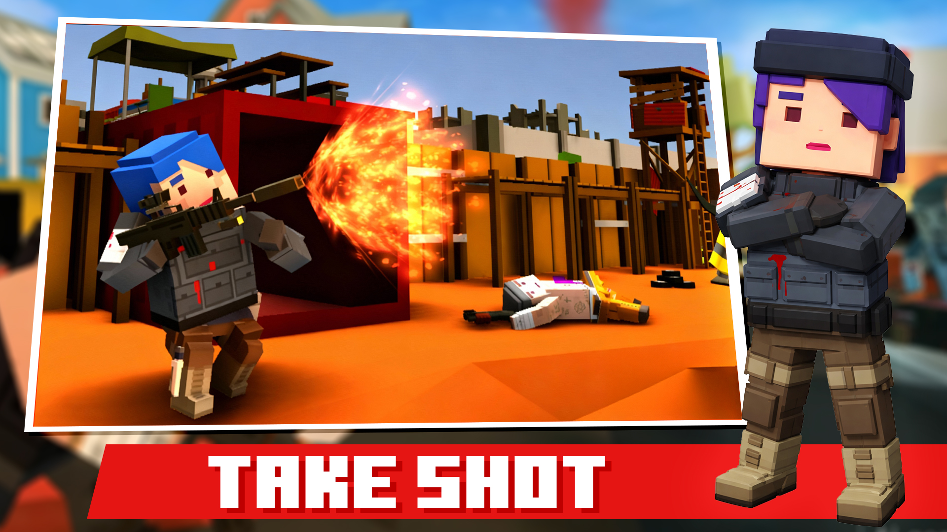Pixel Block Gun Strike: FPS Shooter Wars - Open World Sandbox ...