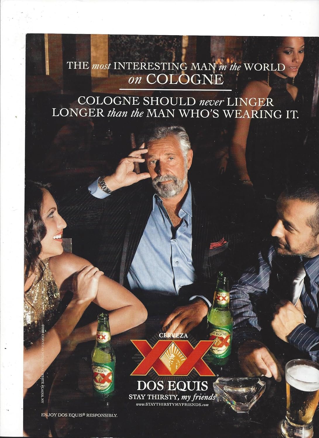 Amazon.com: PRINT AD For 2008 Dos Equis Beer Most Interesting Man On ...