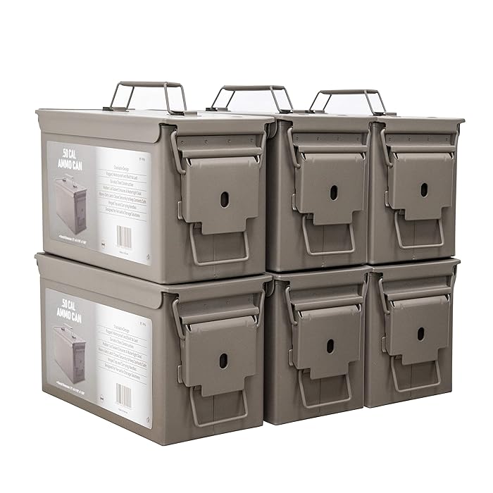 Buy HOMESTEAD 50 Cal Ammo Can - New Steel Ammo Box, Heavy Duty Army ...