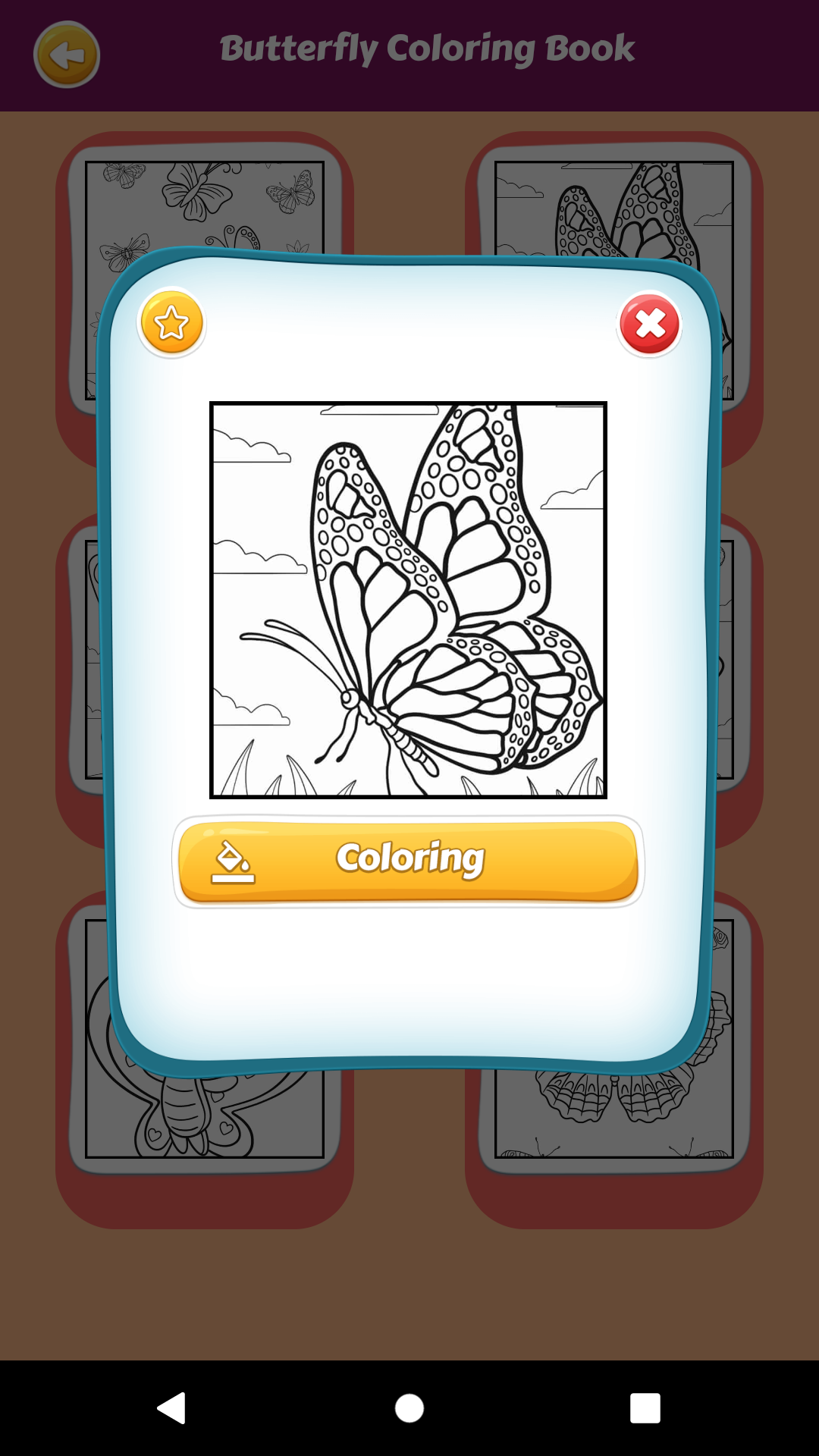 Flutter and Paint : Butterfly Coloring Book - App on the Amazon Appstore