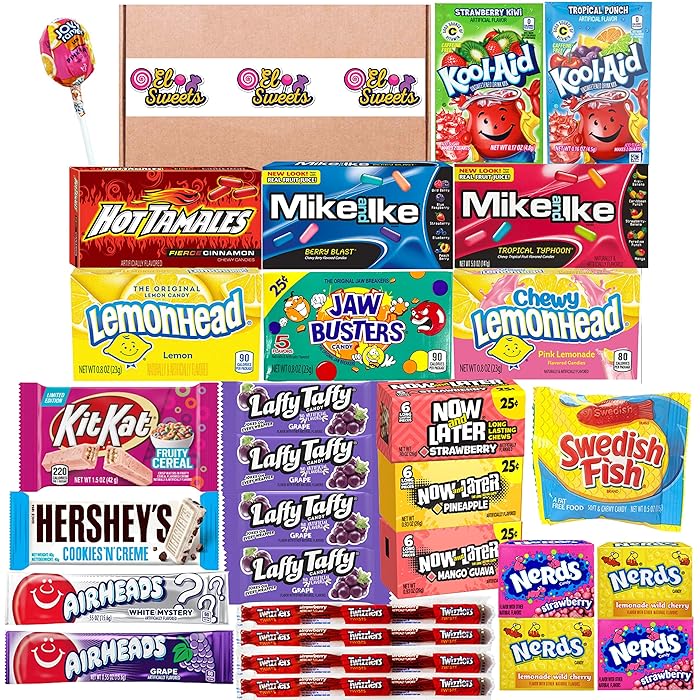 Buy American Sweets Candy Mega Box | 31 Sweets | Mike and Ike, Nerds ...