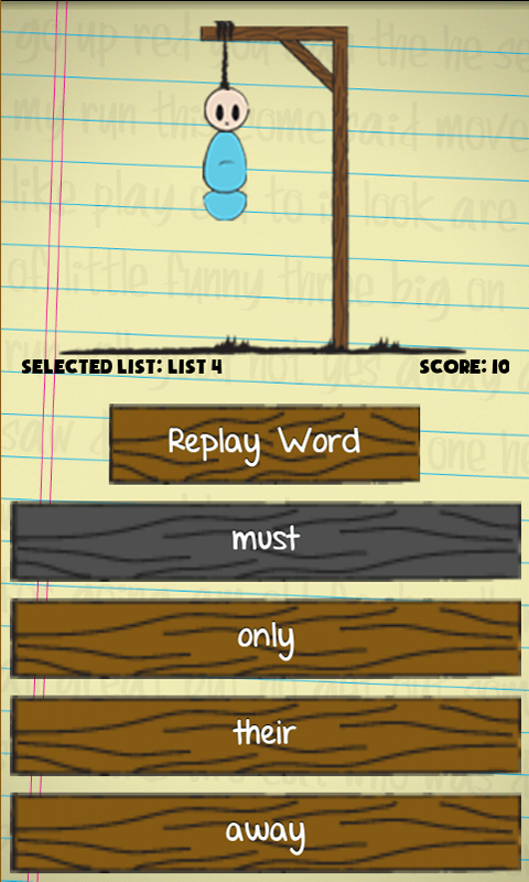 Sight Words Hangman - App on Amazon Appstore