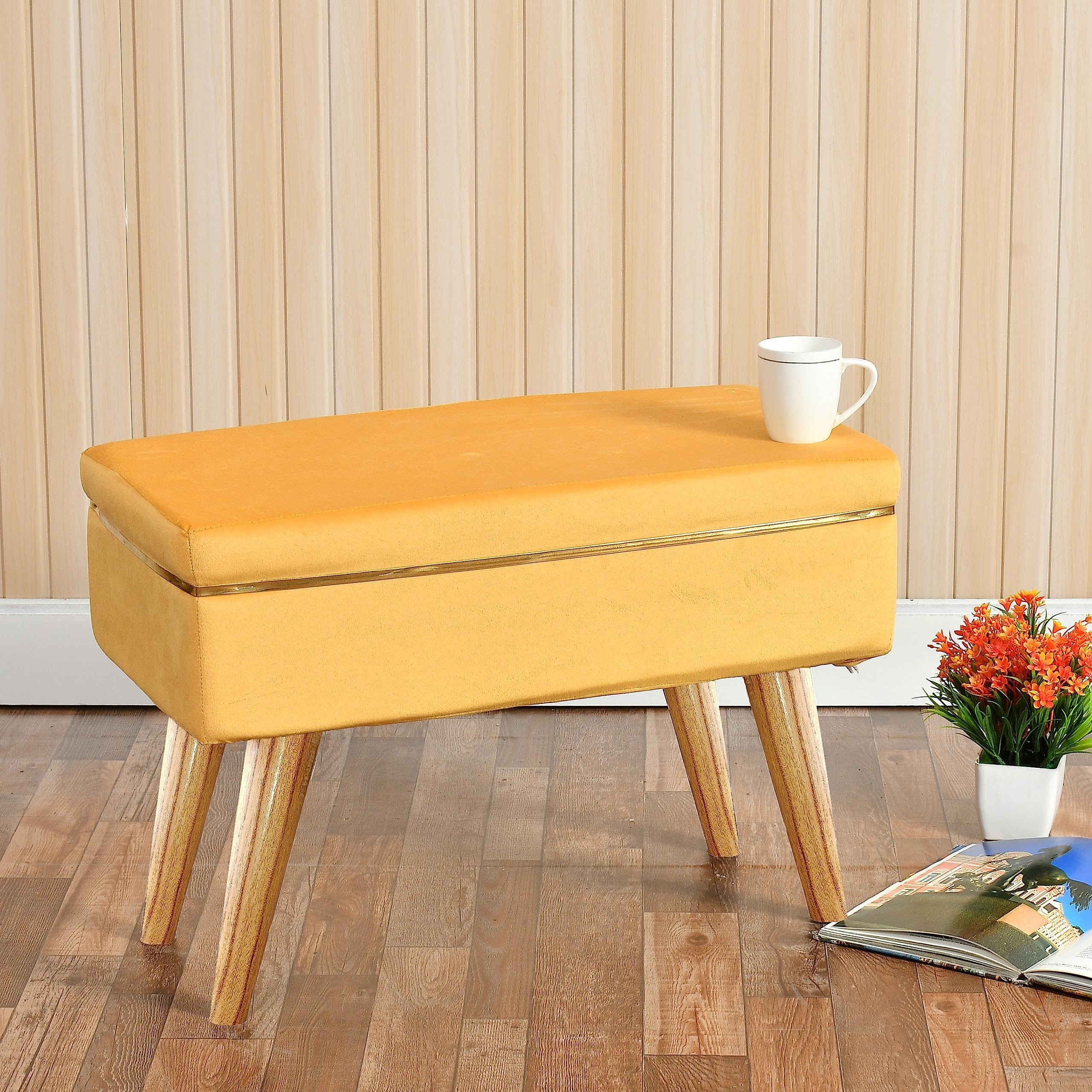 Smartkart Pouffes Bench Sitting Stool for Living Room Patio Kitchen ...