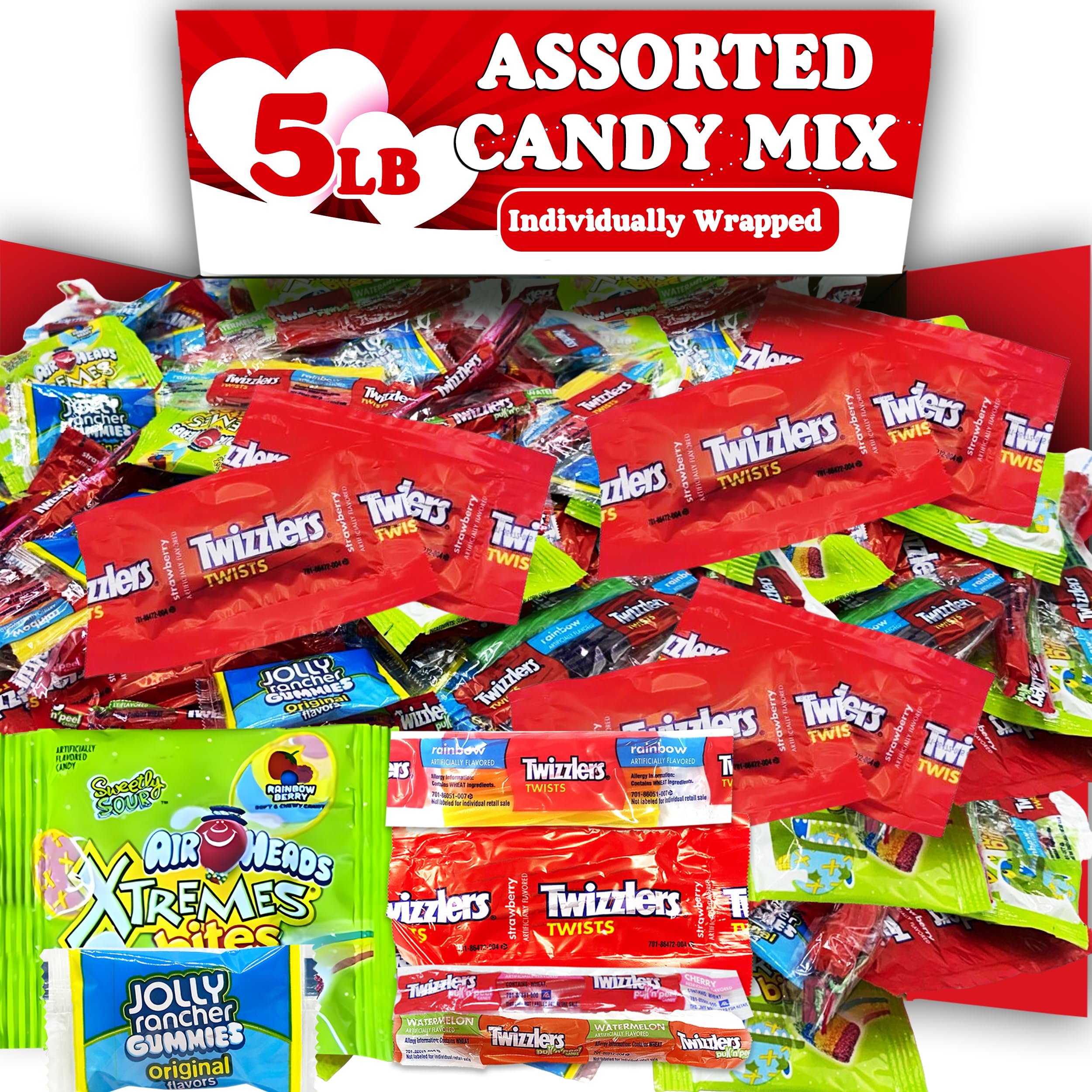 Amazon.com: Assorted Candy Variety Pack, 5 LB Individually Wrapped Bulk ...