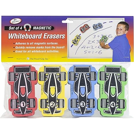 Amazon.com : The Pencil Grip Magnetic Race Car Whiteboard Erasers ...
