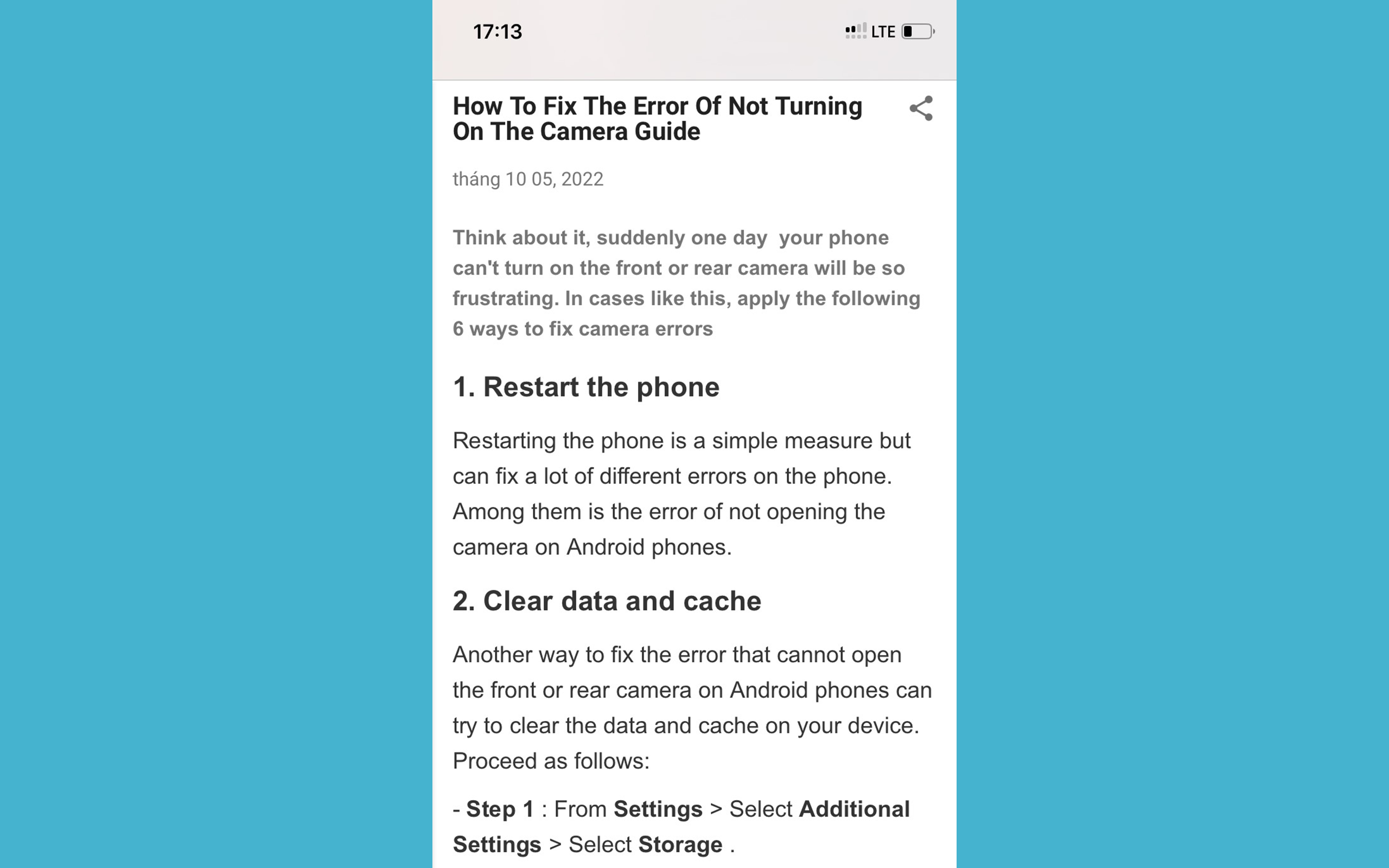 HOW TO FIX THE ERROR OF NOT TURNING ON THE CAMERA GUIDE - App on Amazon ...