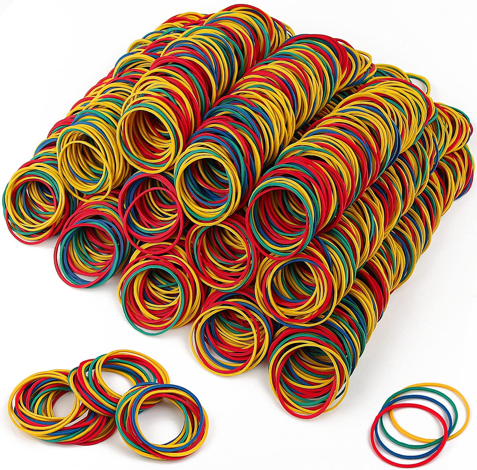 500 Stück Bunte Gummibänder, 25/38/50 mm Gummiband klein Gummiringe ...