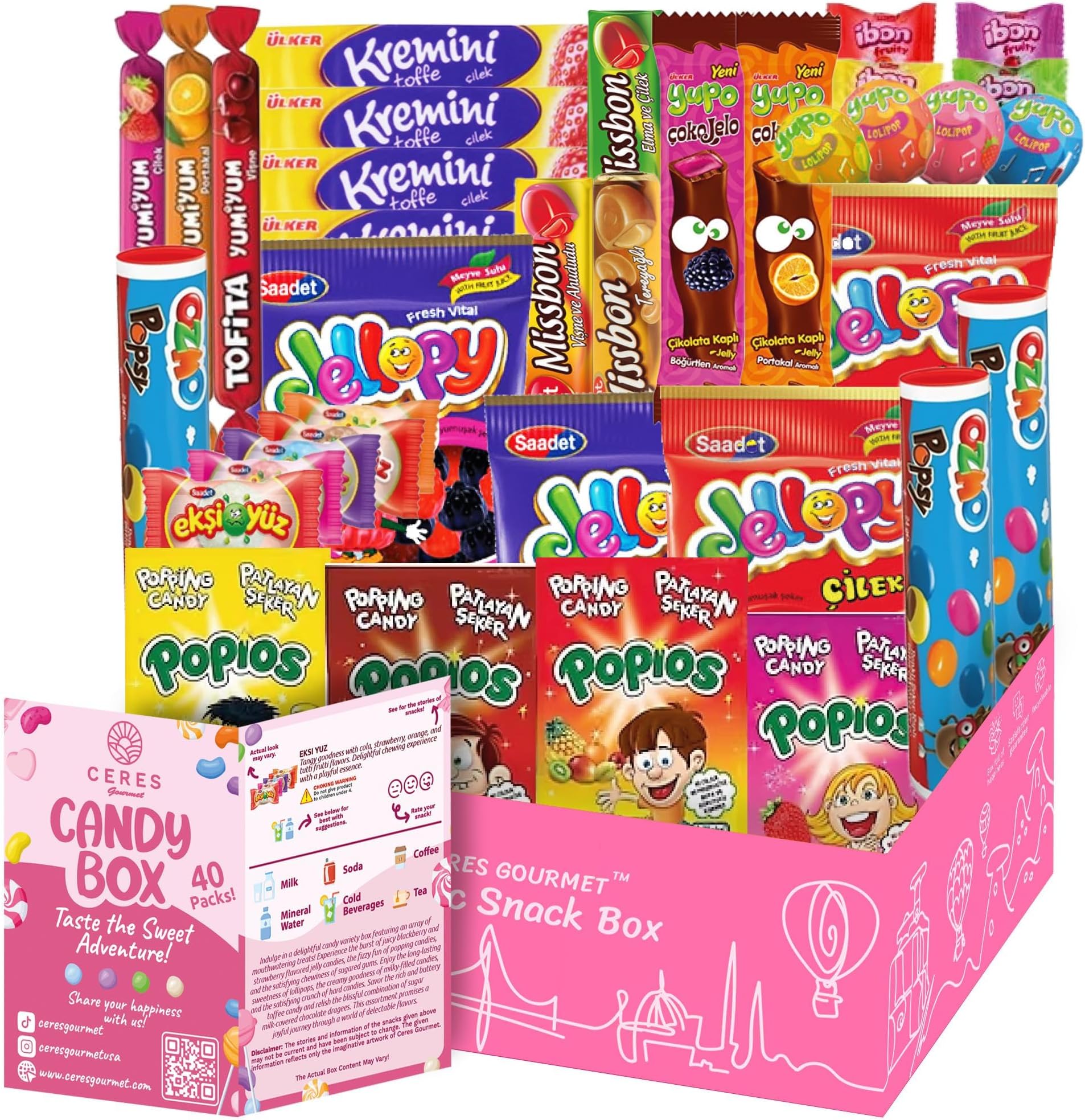 Amazon.com: Mashi Box Asian Candy Mystery Variety Pack | 40 PCS | Mix ...