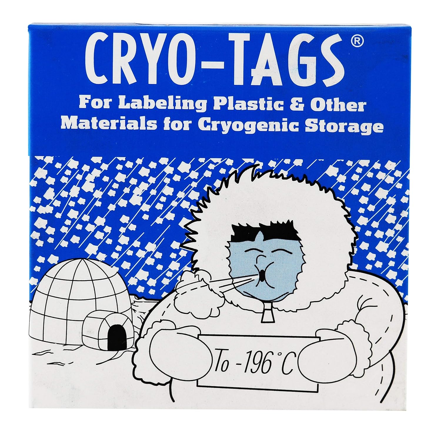 Cryo-Tags Labels, Roll, 1.5 x 0.75 Inches, White, 1,000 per Roll ...