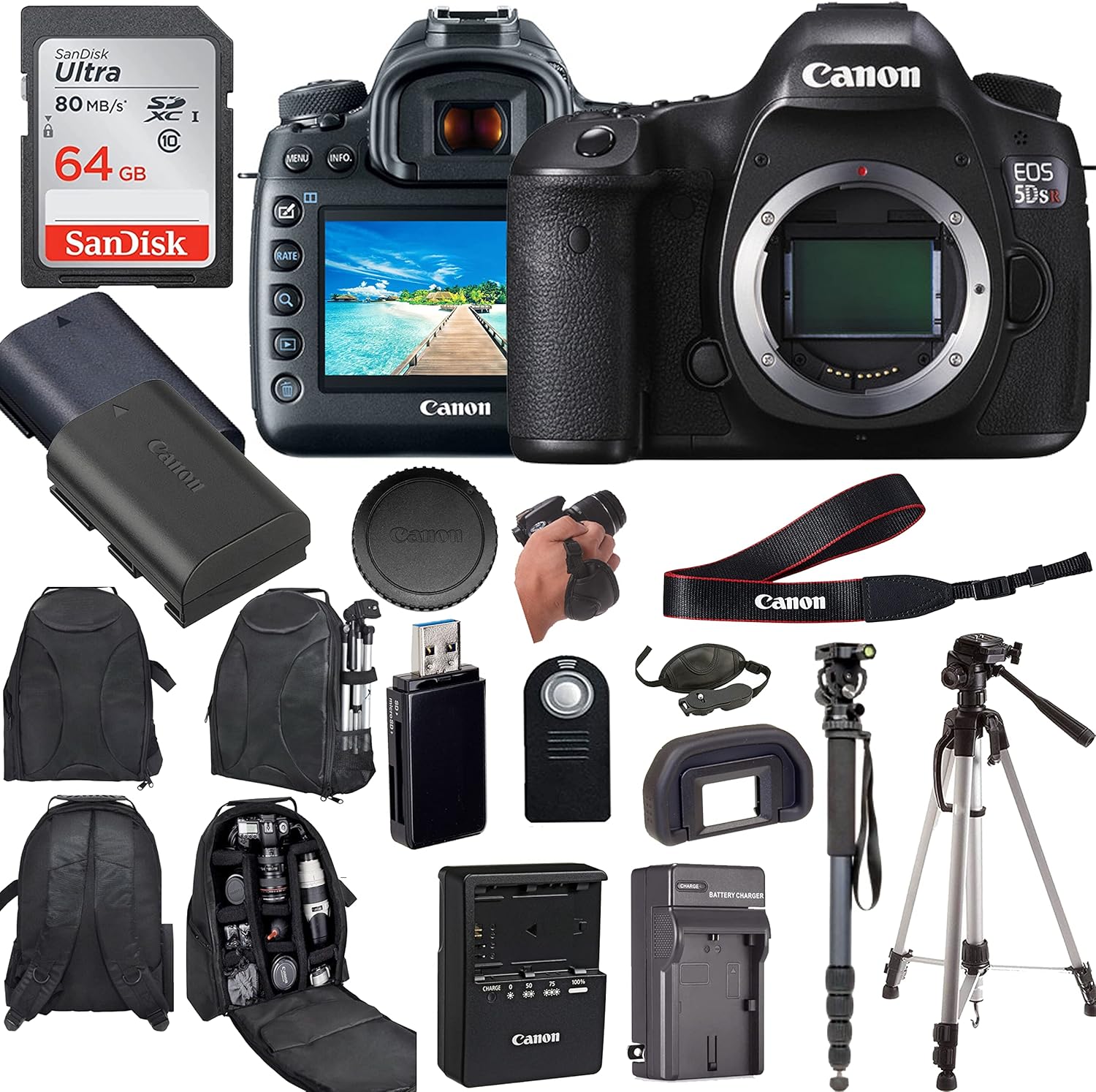 Amazon.com : Canon EOS 5DS R Digital SLR Camera (Body Only) Enhanced ...