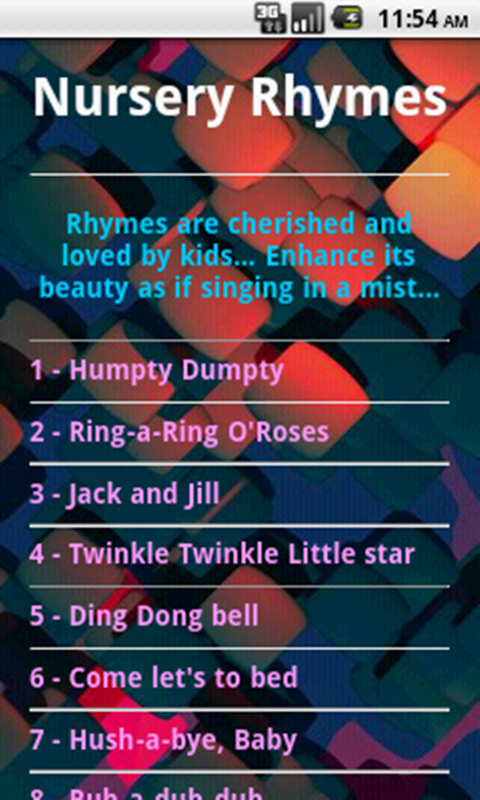 Nursery Rhymes - App on Amazon Appstore