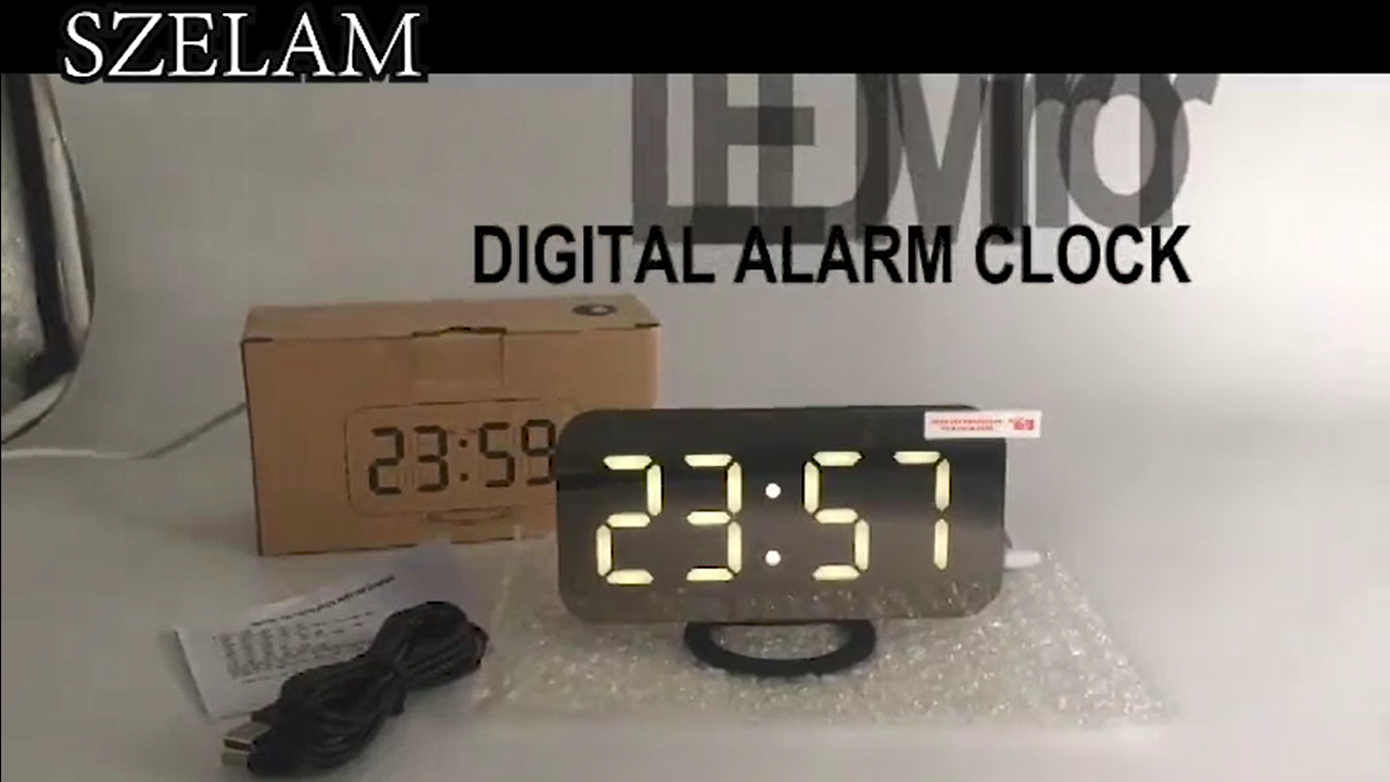 Watch SZELAM Digital Clock Large Display,LED Alarm Electric Clock on ...