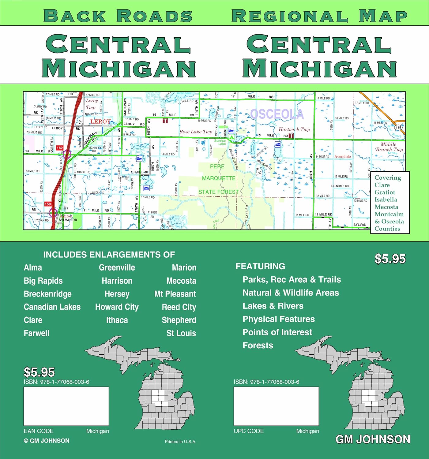 Central Michigan - Regional Map: GM Johnson & Associates Ltd ...