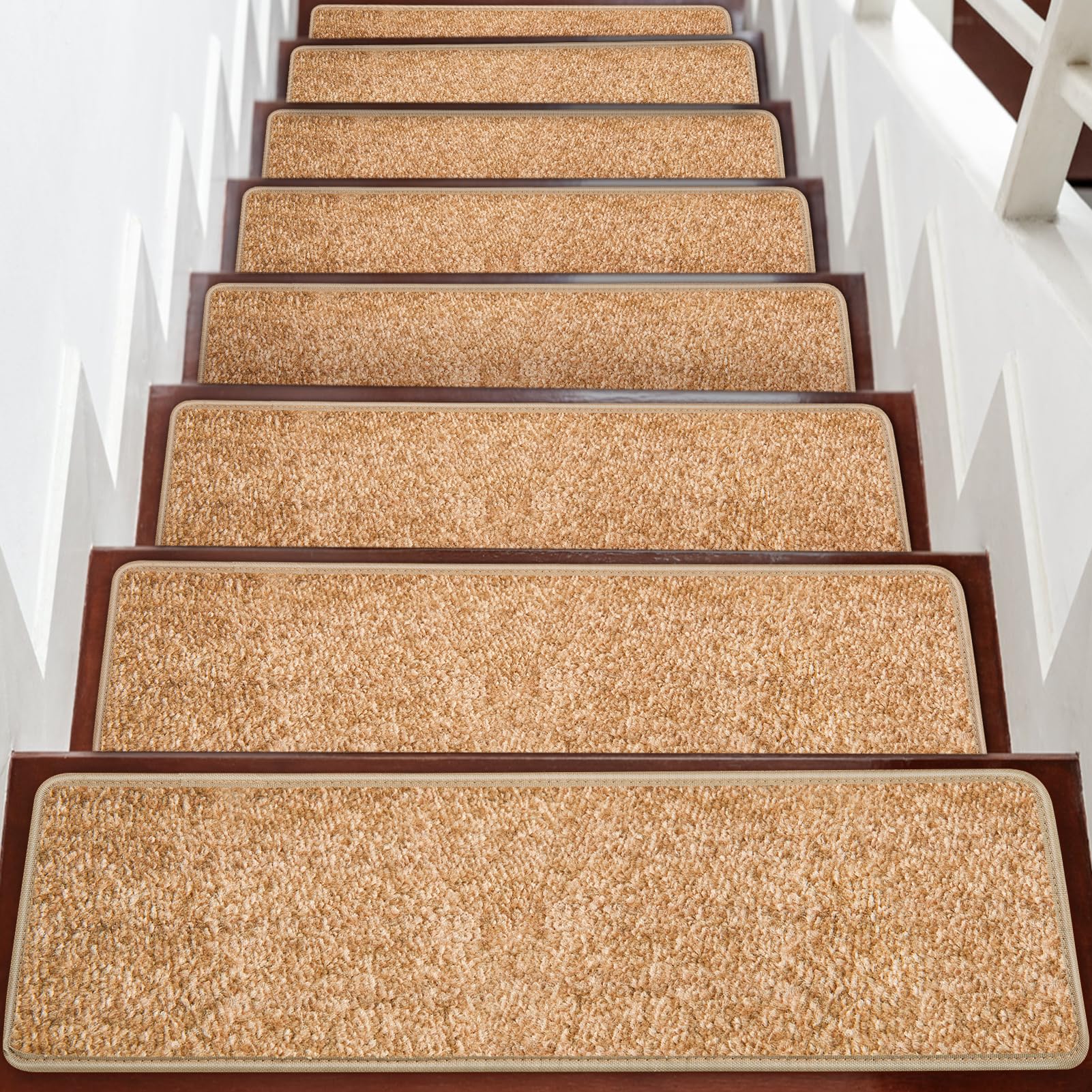 Amazon.com: EzKamfort Stair Treads Non-Slip Indoor - 15 Pack Carpet ...