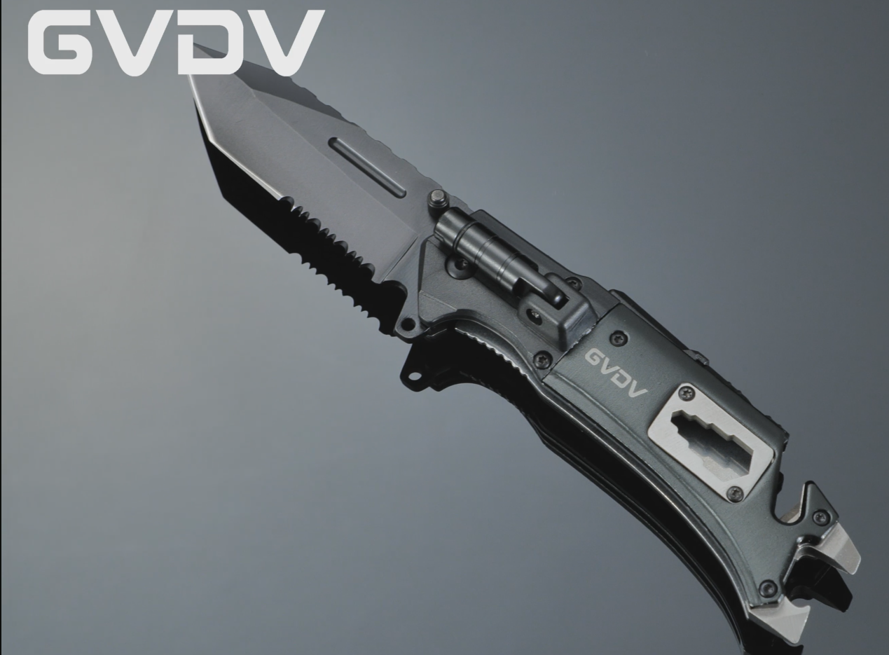 Watch GVDV 9 in 1 Pocket Survival Hunting Knife on Amazon Live