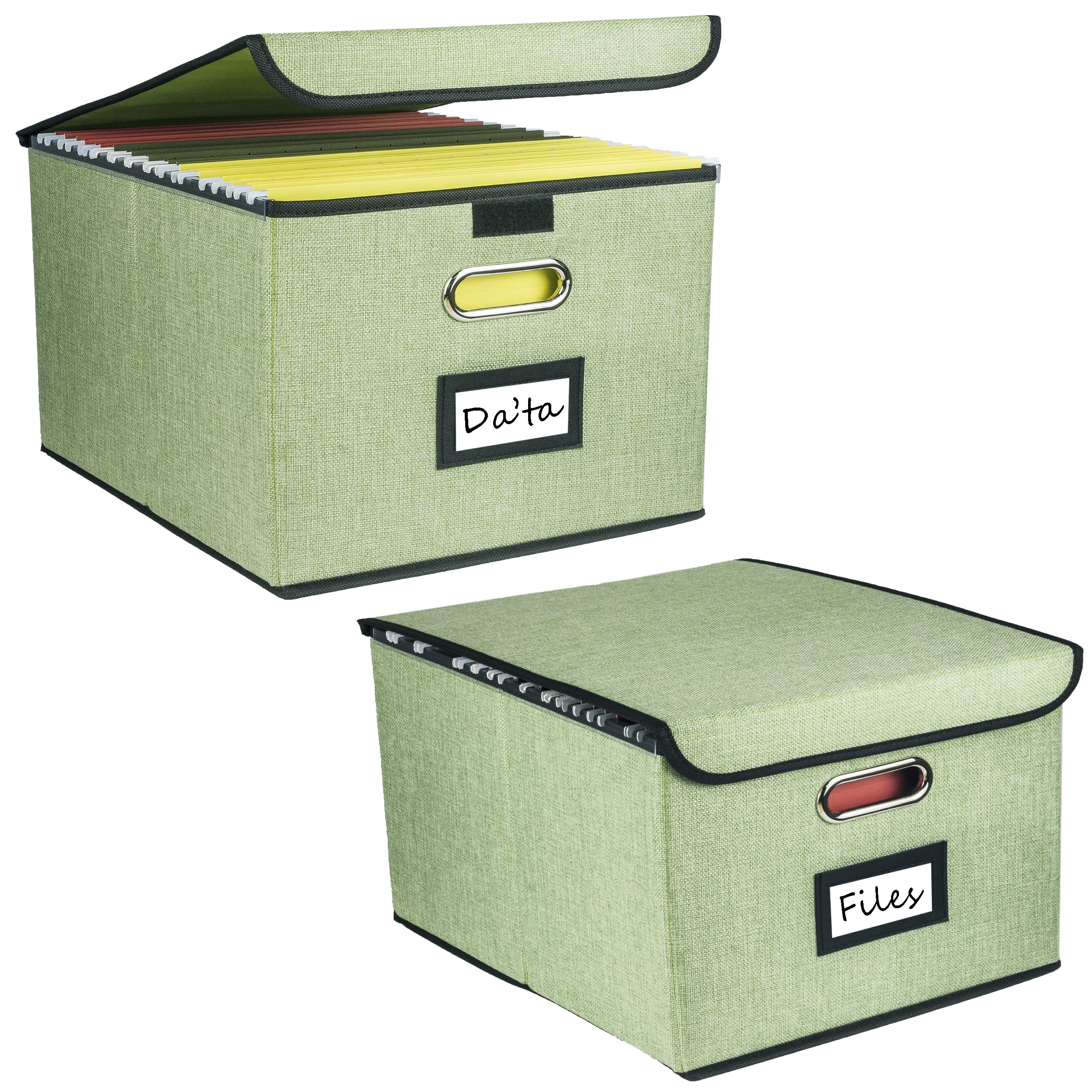 Amazon.com: Desihum Collapsible File Organizer Box, filing Storage ...