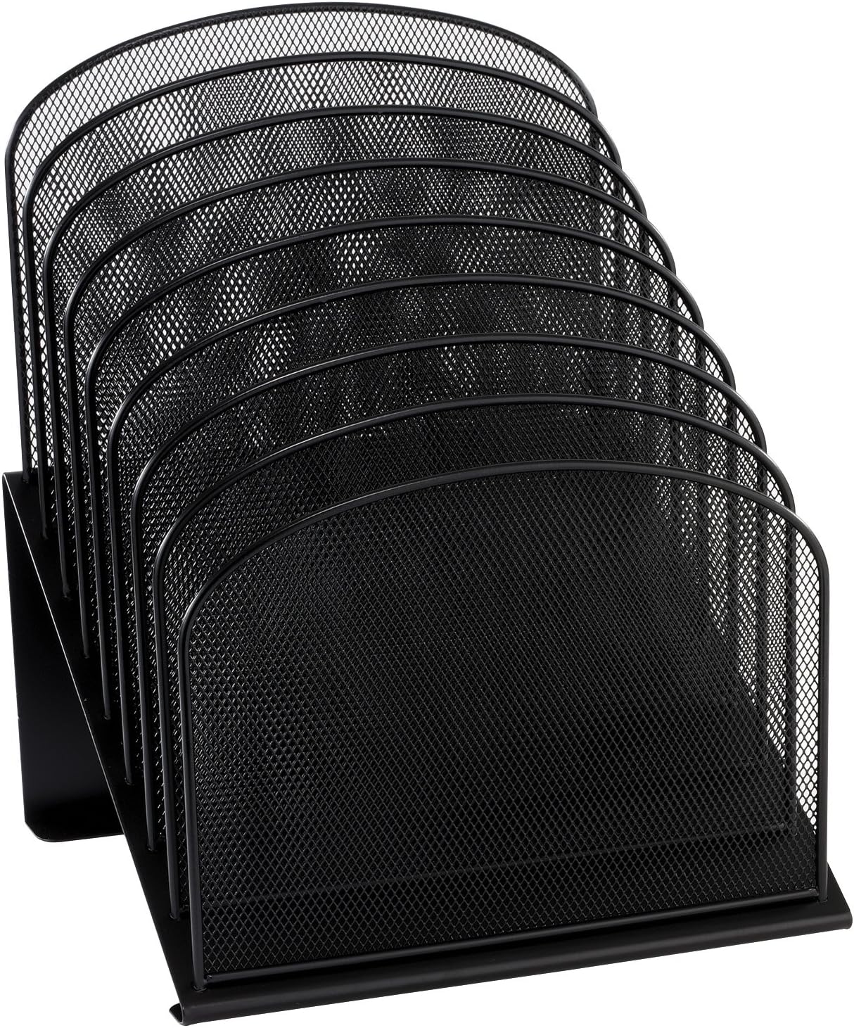 Safco Mesh Desk Organizer with Eight Tiered Sections (3258BL) , Black ...