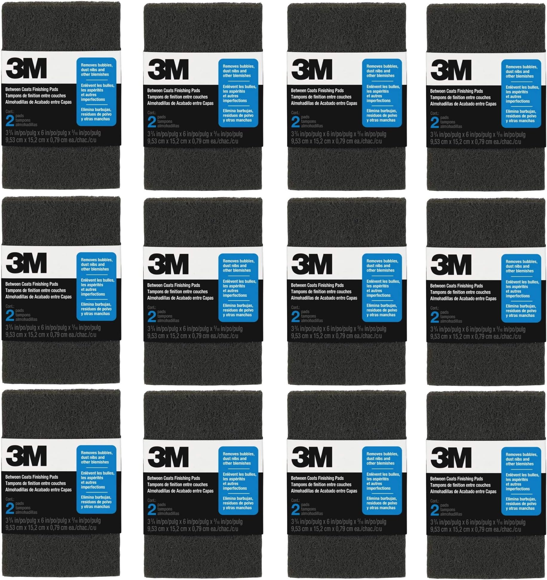 Amazon.com: 3M Between Coats Finishing Pads, 12/case : Industrial ...