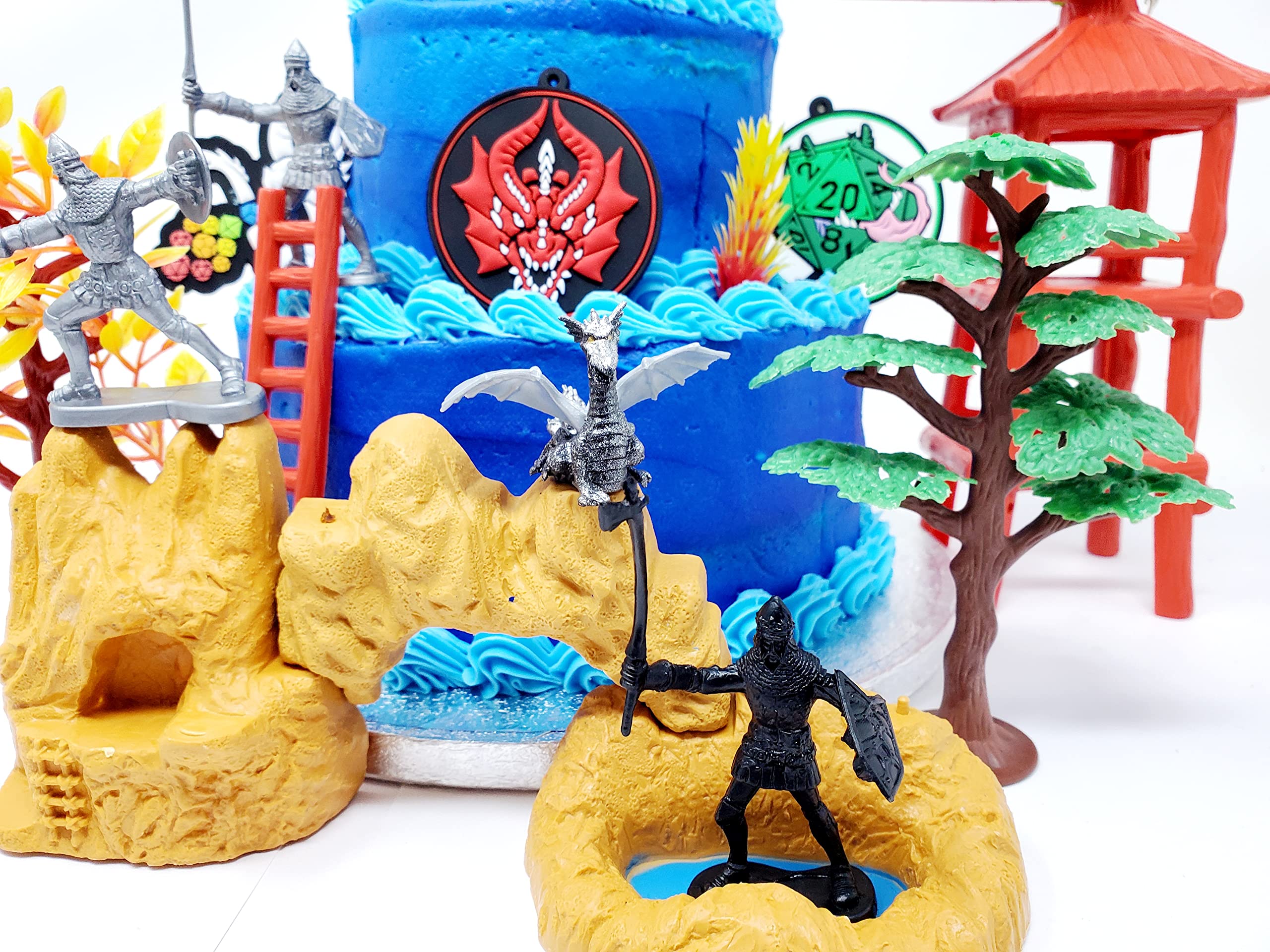 Buy Dungeons & Dragons Deluxe Birthday Cake Topper Set Featuring ...