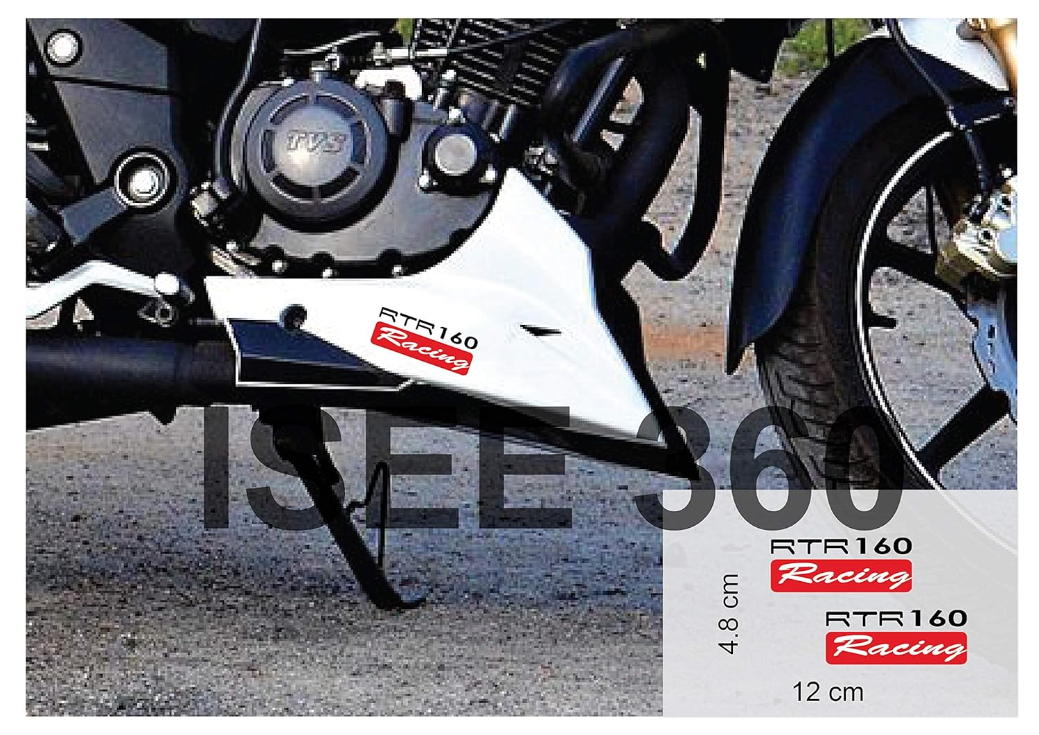 ISEE 360® Tvs Apache RTR 160 Racing 4v Sticker Kit and Graphics ...