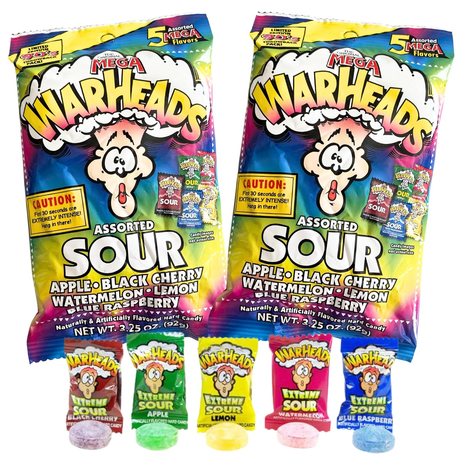 Amazon.com: Generic Mega Warheads Extreme Sour Hard Candy LIMITED ...