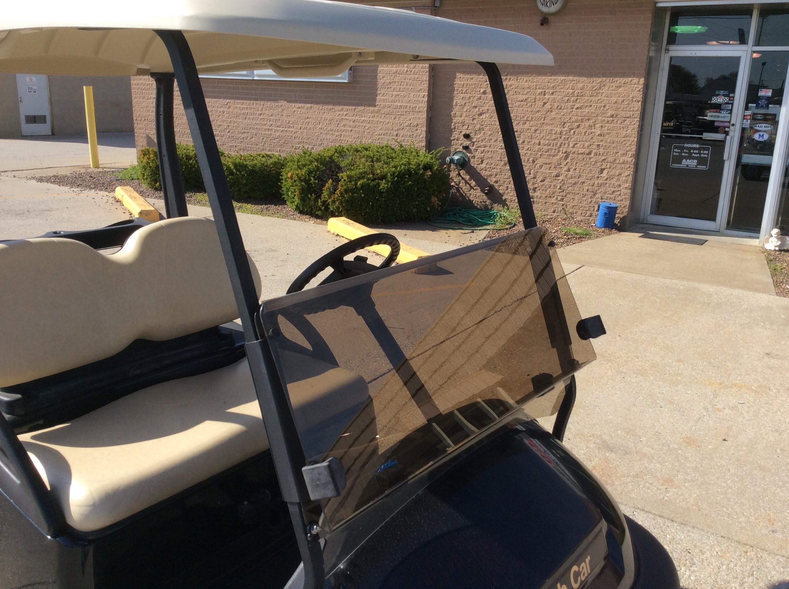 Amazon.com: Windshield, Impact Modified 1/4" Clear, 2 Piece, Club Car ...