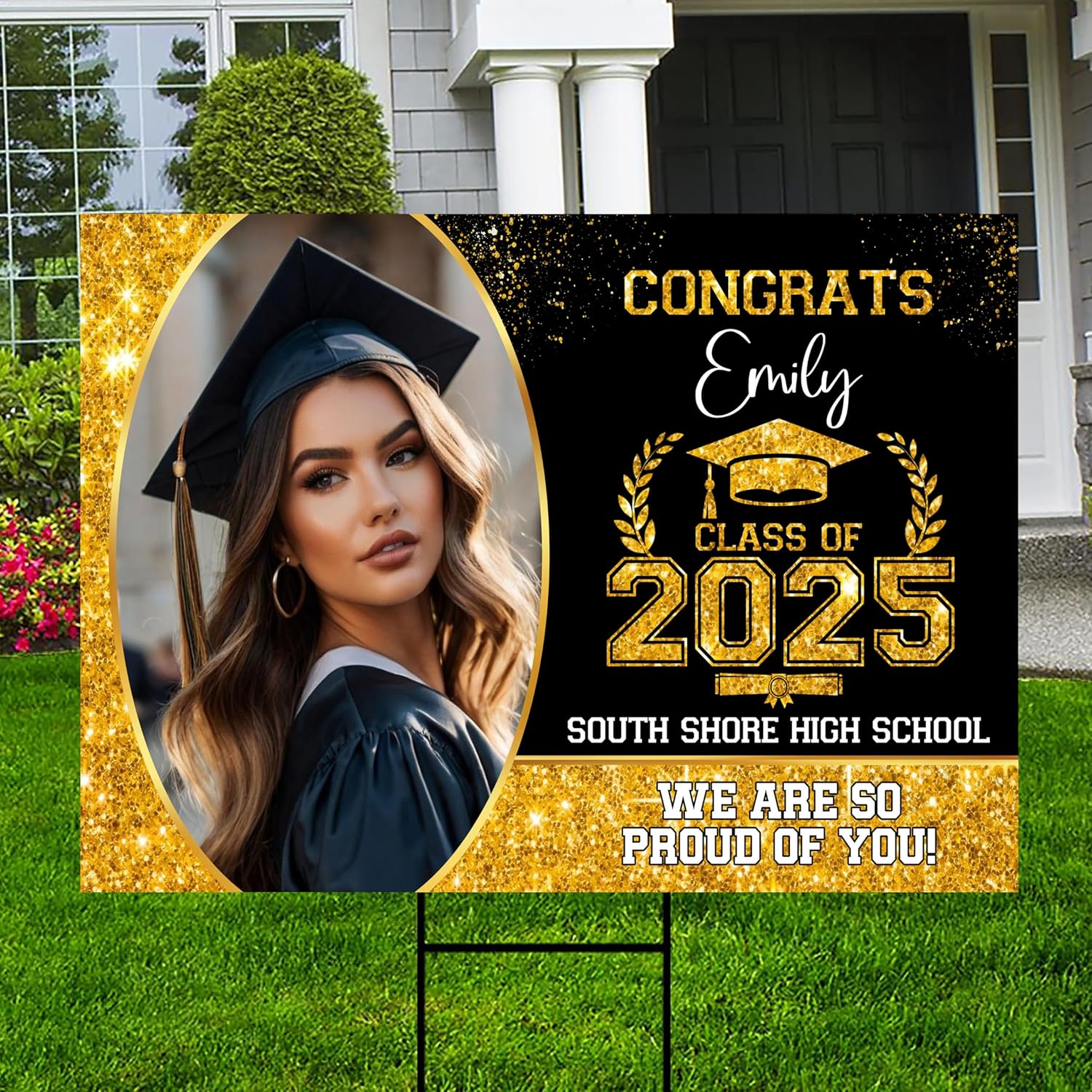 Amazon.com: Personalized Graduation Yard Sign 2025 with Photo ...